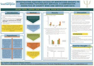 First prize research poster: Investigating equitable access of ...