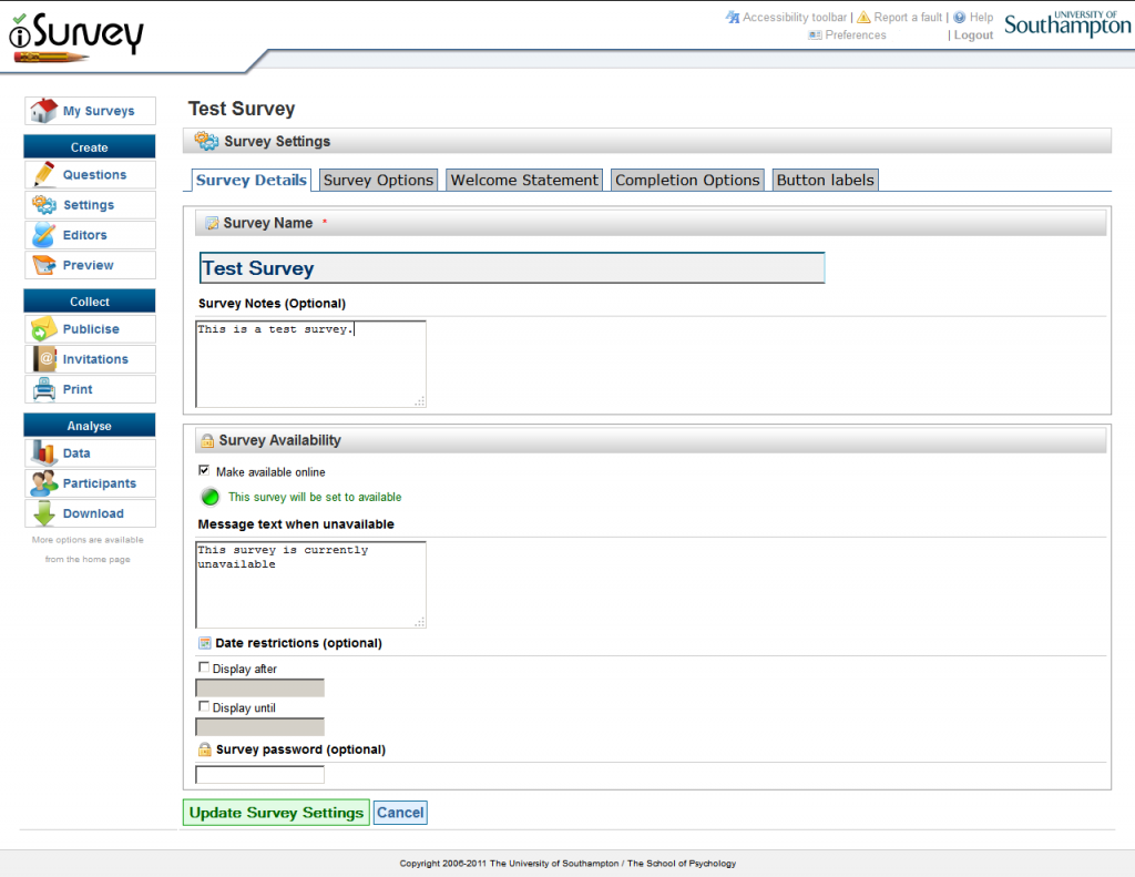 SLE: Online Survey Tools Review – OneShare
